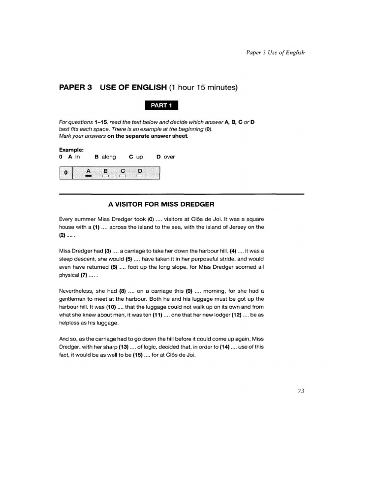 FCE Test Use of English | PDF