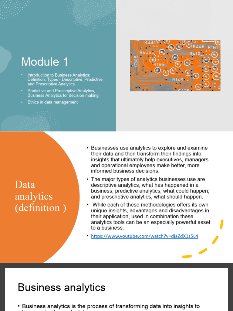 Module 1 - Introduction To BA | PDF | Analytics | Predictive Analytics