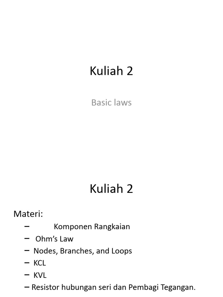 Kuliah 2 | PDF