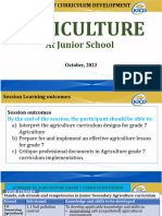 Grade 5 Curriculum Designs - Agriculture | PDF | Learning | Soil