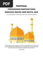Contoh Proposal Rehab Masjid | PDF | Bisnis | Griya & Taman