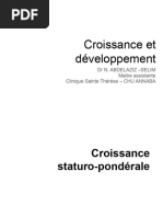 Croissance Staturo-Pondérale | PDF | Puberté | Obésité