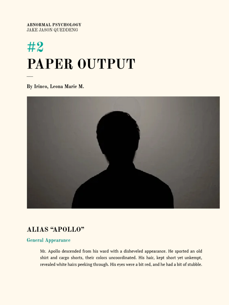 Irinco - Paper Output #2 | PDF | Mental Disorder | Psychology