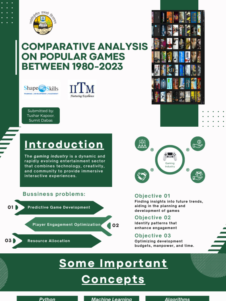 Comparative Analysis On Popular Games Between 1980-2023 | PDF ...