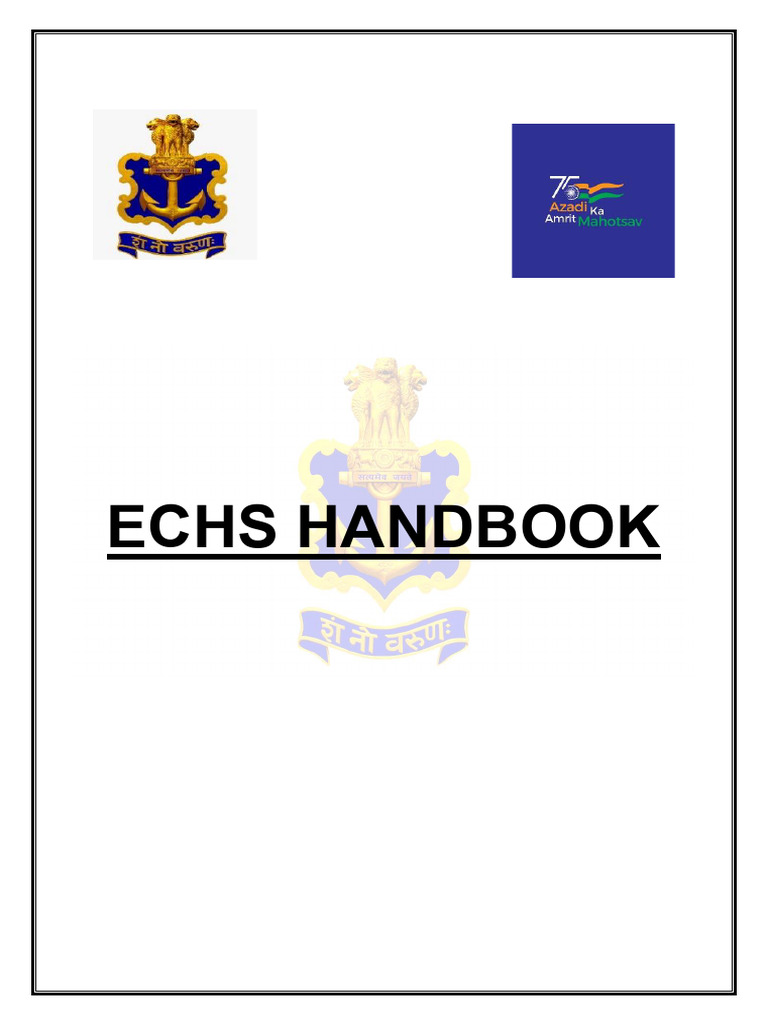 ECHS Handbook | PDF | Hospital | Disability
