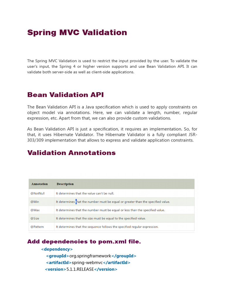 Material | PDF | Spring Framework | Computer Programming