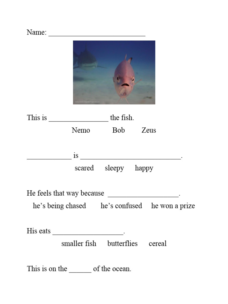 Nemo The Fish | PDF