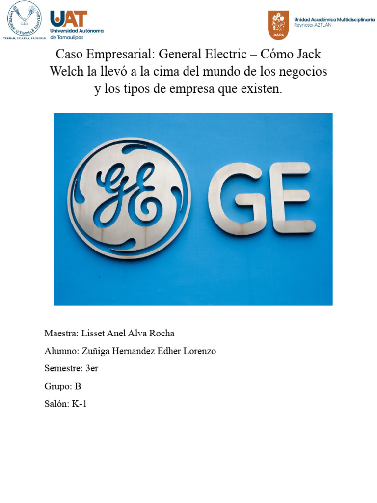 COIL Tarea 1. General Electric | PDF | Sociedad | Sociedad General