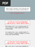2025 PC - Actual Port Charges SH & Mict - Handout | PDF | Cargo ...