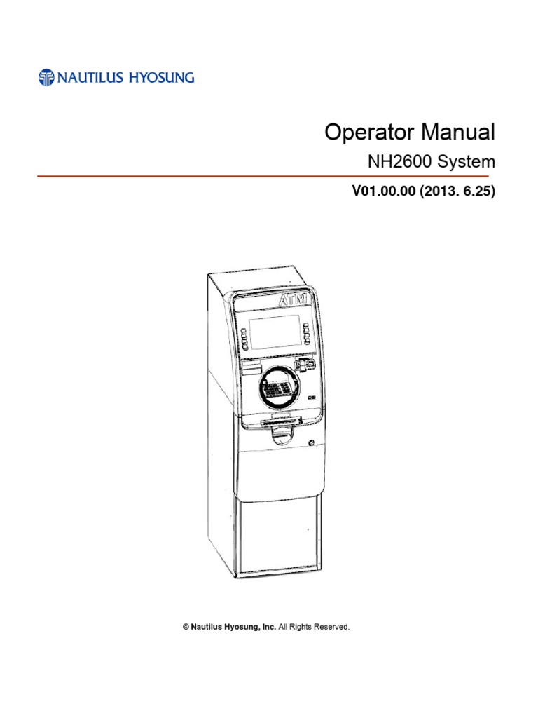 Hyosung Halo User Manual | PDF | Automated Teller Machine | Personal ...