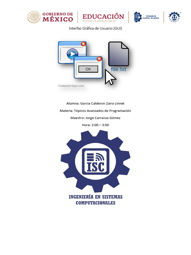 Interfaz Grafica de Usuario | PDF | Interfaces gráficas de usuario ...