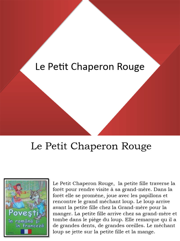 Le Petit Chaperon Rouge | PDF