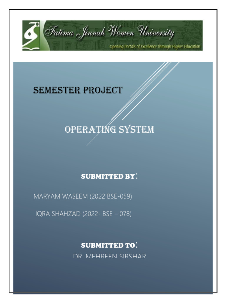 Os Project Final | Download Free PDF | Scheduling (Computing) | Office ...