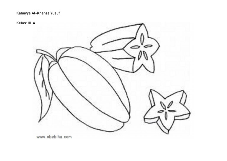 Sketsa Gambar Buah Belimbing | PDF