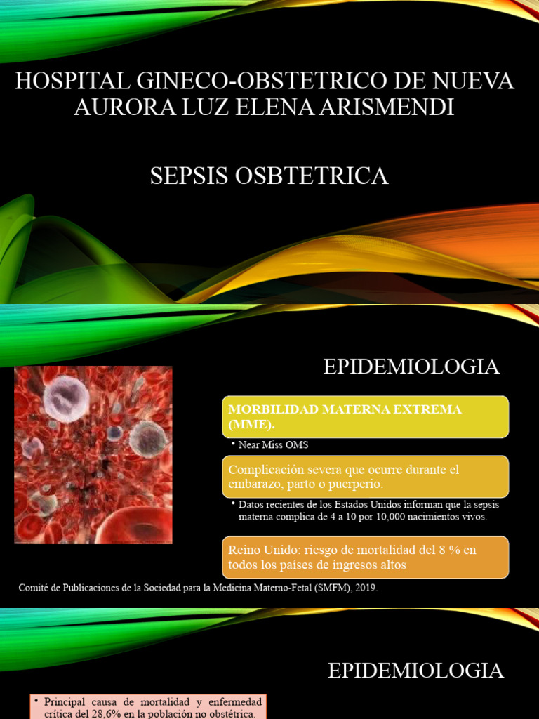 Sepsis Materna: Epidemiología y Diagnóstico | PDF | Septicemia ...