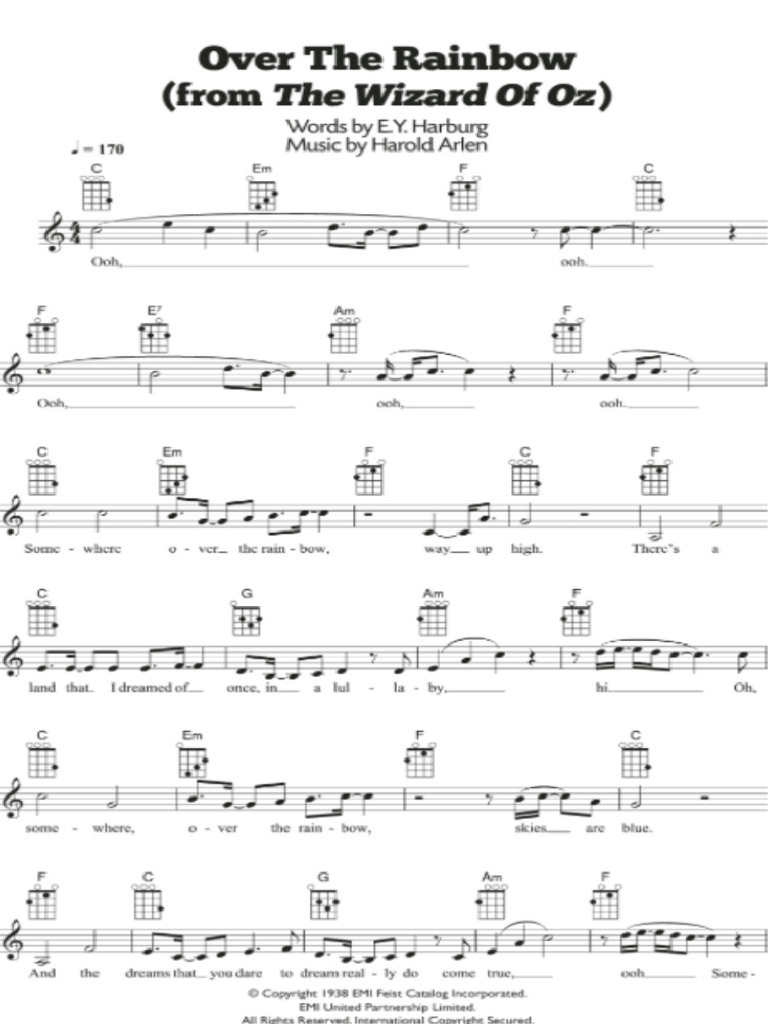 Somewhere Over The Rainbow | PDF