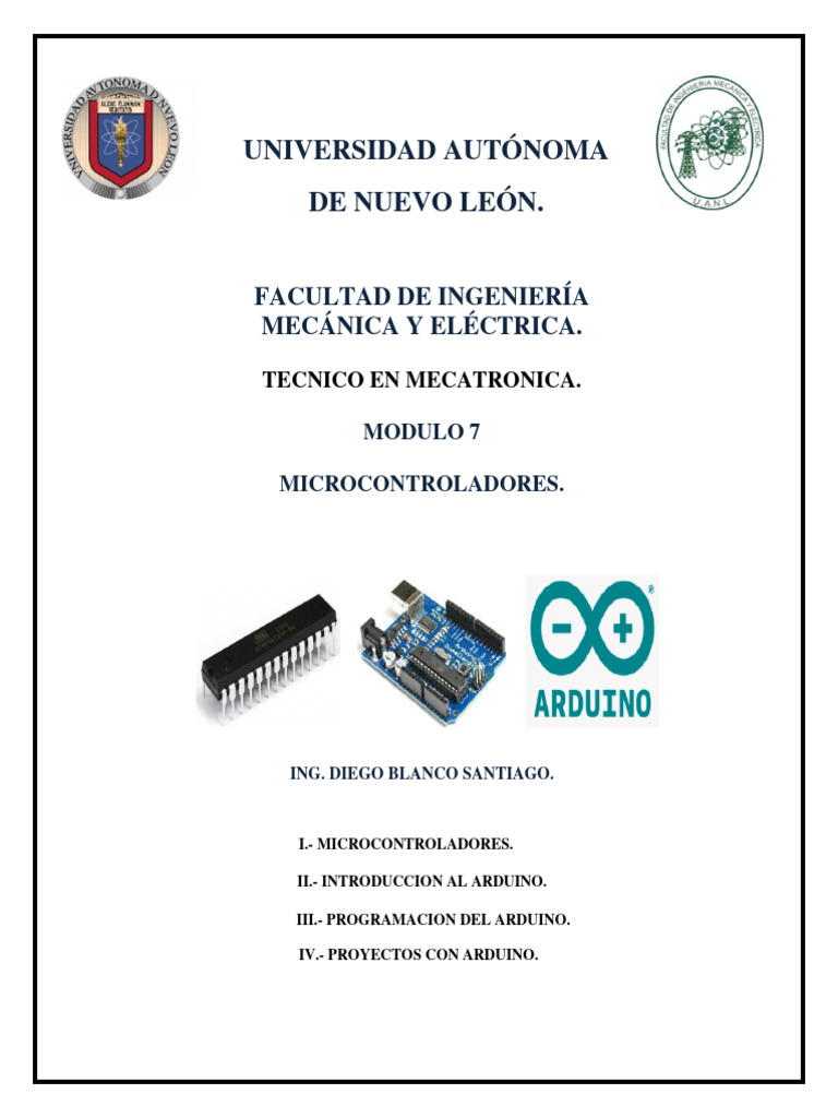 Clase Microcontroladores Arduino PDF | PDF | Arduino | Microcontrolador Clase Microcontroladores Arduino PDF | PDF | Arduino | Microcontrolador