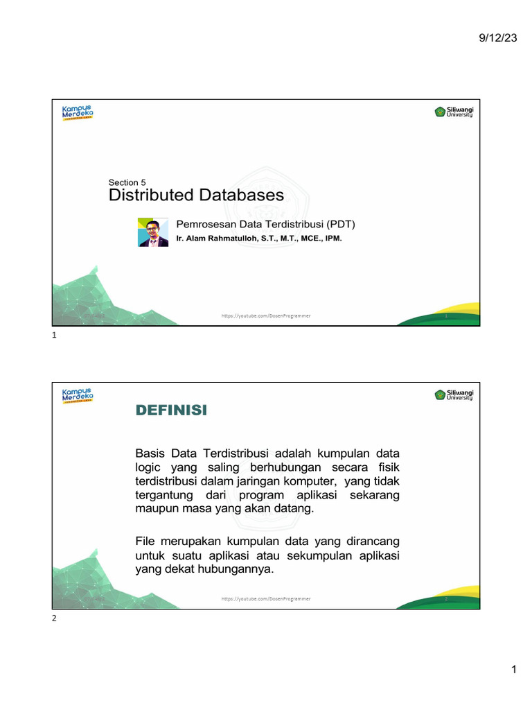 Database Terdistribusi | PDF