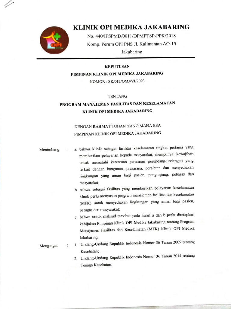 SK Program MFK | PDF