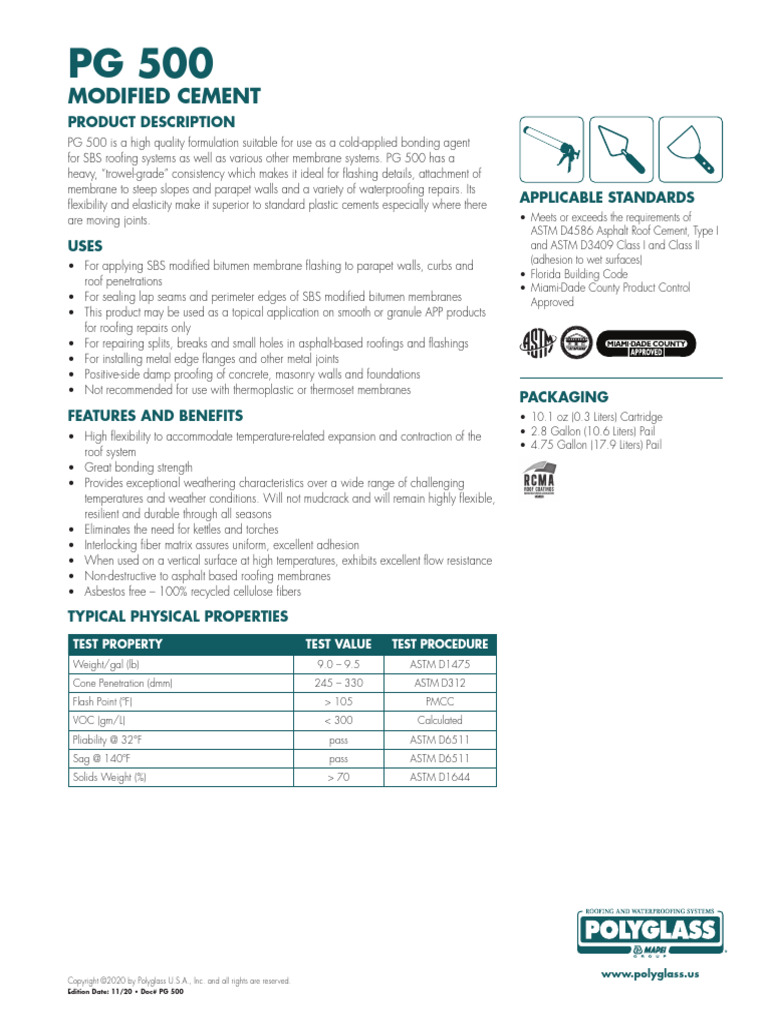 PG 500 PDS 1 | PDF