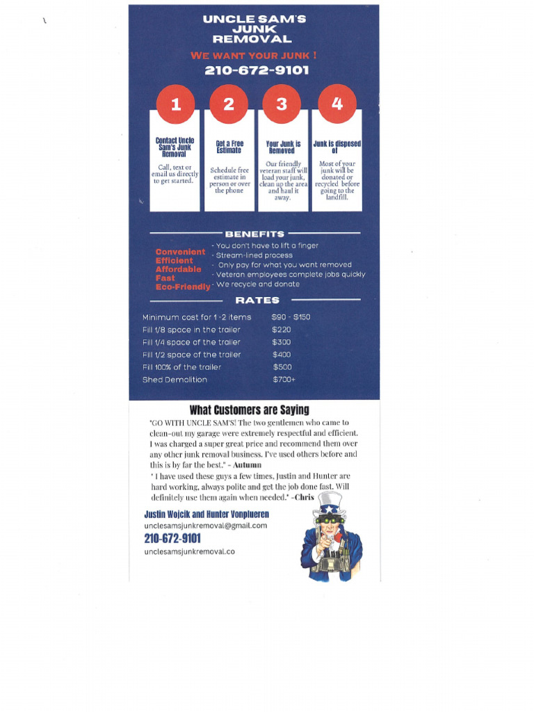 Uncle Sam Junk Removal | PDF Uncle Sam Junk Removal | PDF