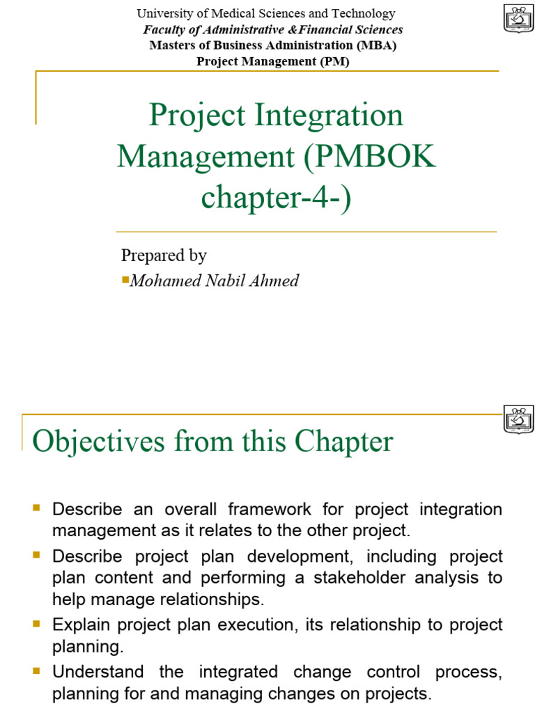 04 Project Integration Management Presentation Final | PDF | Project ...