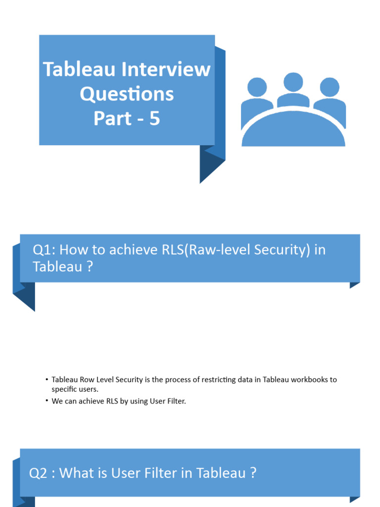Tableau Interview Questions - Video 5 | PDF | Information Science | Information Retrieval