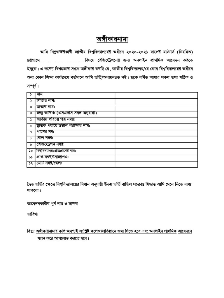 Masters Ongikarnama 2022 | PDF