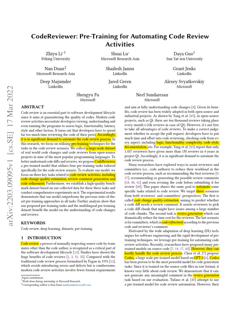 Code Reviewer Automation | PDF | Source Code | Computing