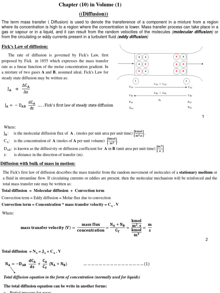 Lec.1 - Diffusion | PDF