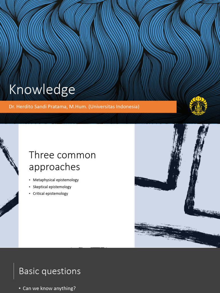 PPT HSP - What is Knowledge | PDF | Knowledge | Epistemology