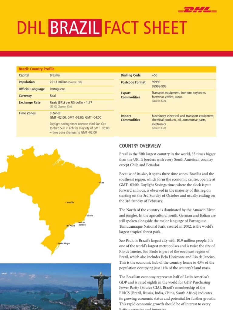 Exporting To Brazil? DHL Fact Sheet | PDF | Brazil | Customs
