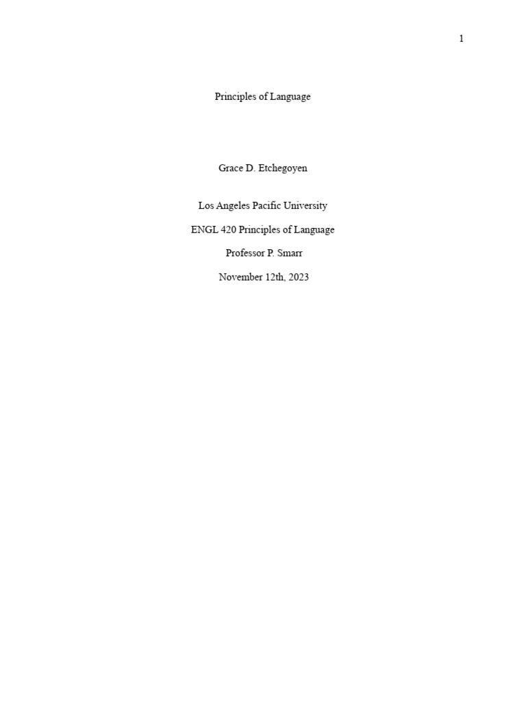 Language Acquisition Autobiography | PDF | English Language | Language ...