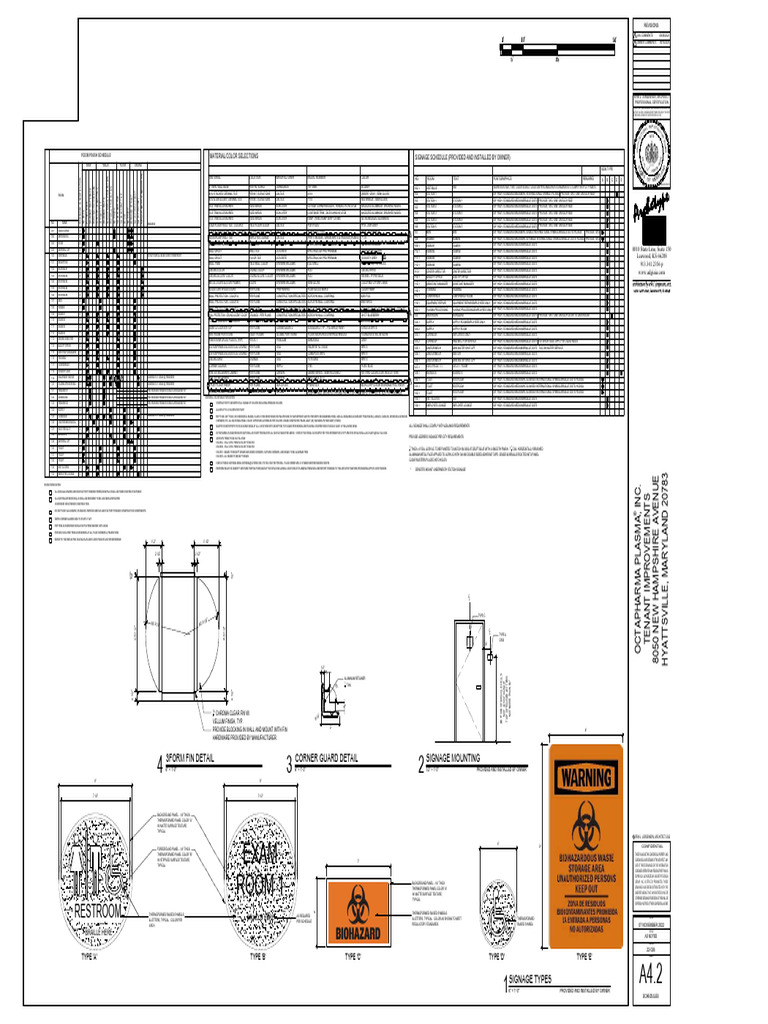 012 A4.2 SCHEDULES | PDF | Tile | Structural Engineering