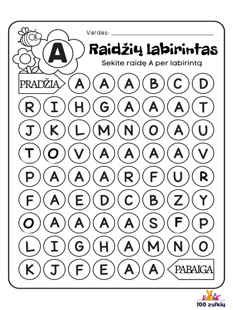 Didžiųjų Raidžių Labirintai | PDF