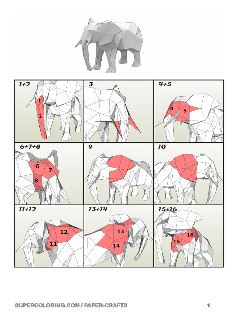 Paper Crafts Guide: Supercoloring | PDF