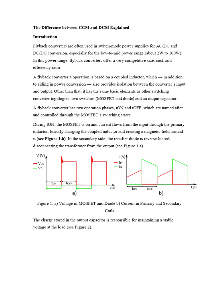 CCM and DCM | PDF | Electric Motor | Power Inverter