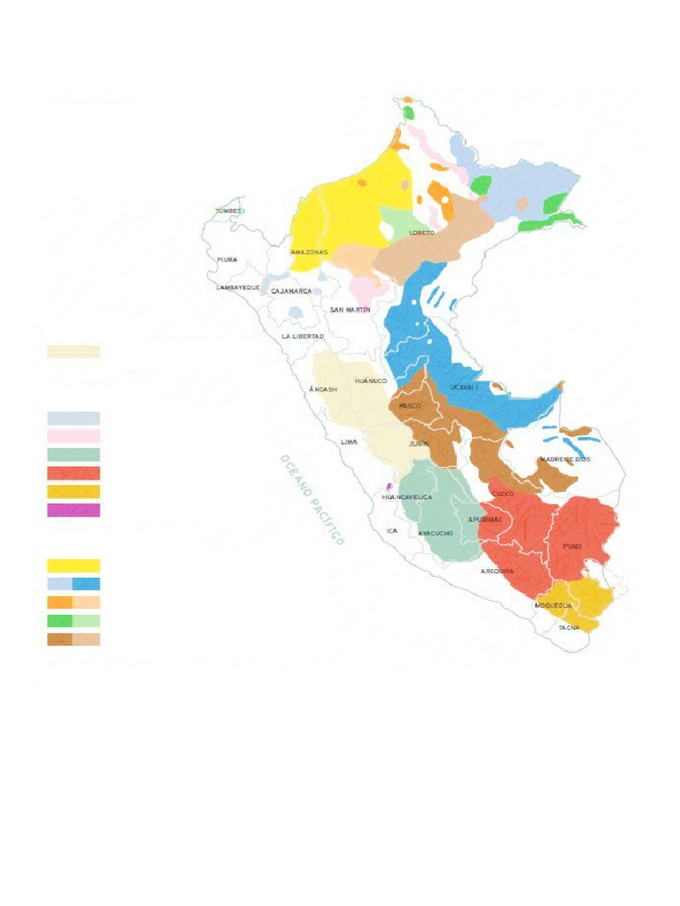 Mapa Del Peru y Sus Lenguas | PDF