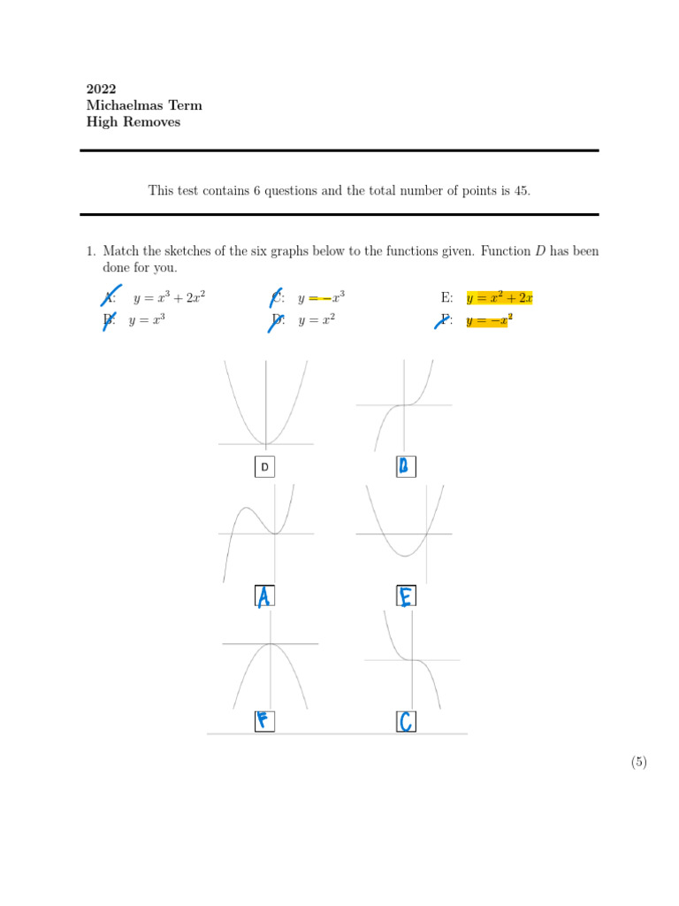 High Remove MT Test Completed | Download Free PDF | Equations | Mathematics