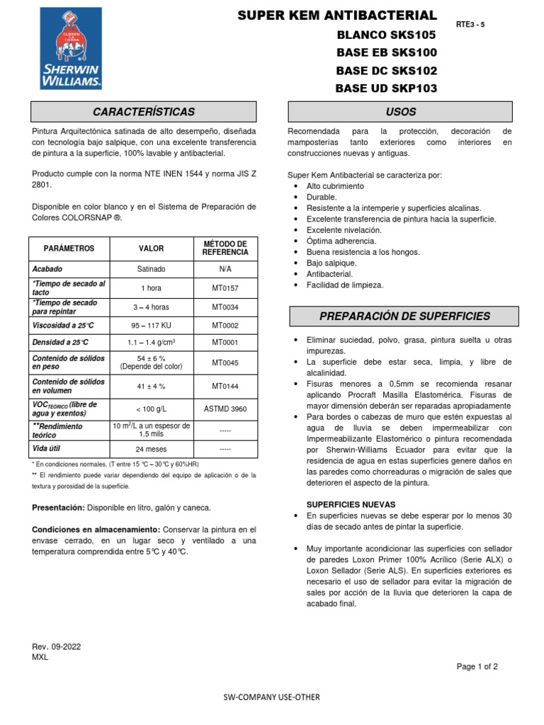 38 Tds Super Kem Antibacterial | PDF