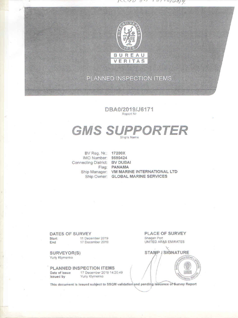 3 Class Survey Status Report | PDF