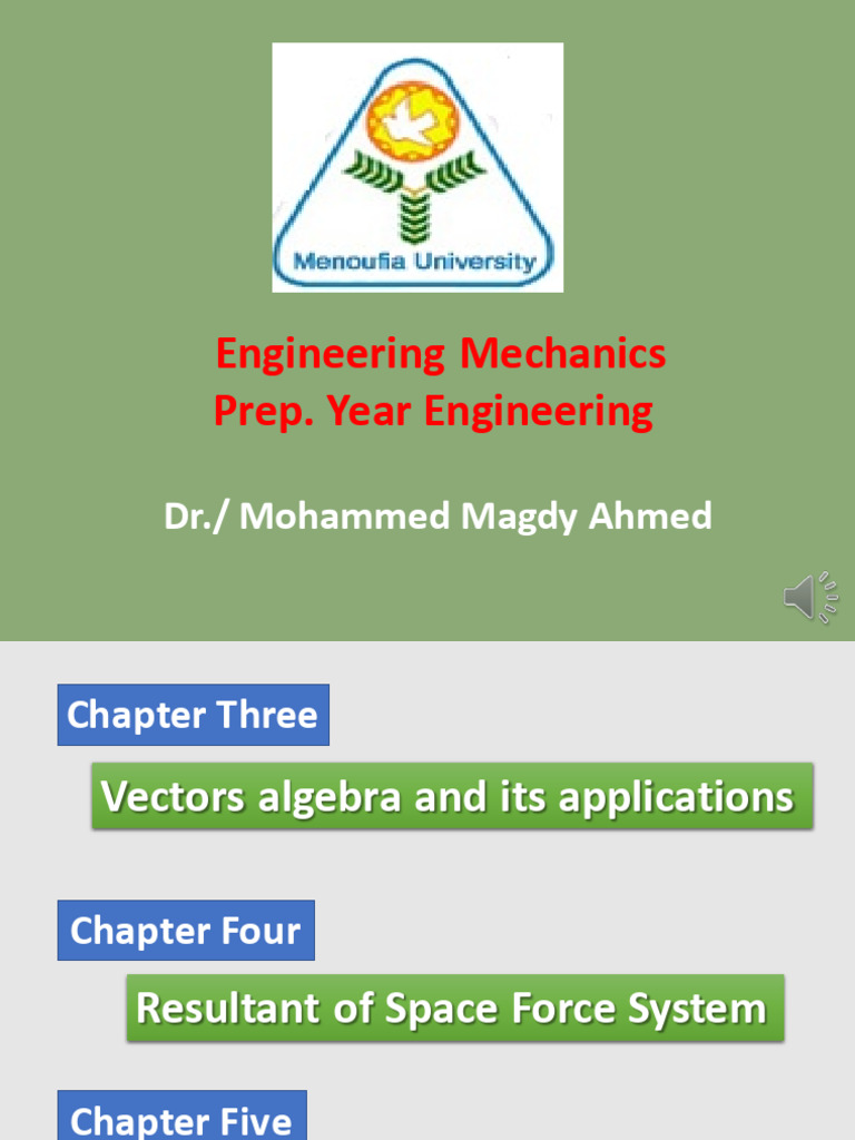 MECH(1a) | PDF | Euclidean Vector | Scalar (Mathematics)