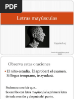 Ortografía: Uso de Mayúsculas | PDF | Lengua española | Idiomas