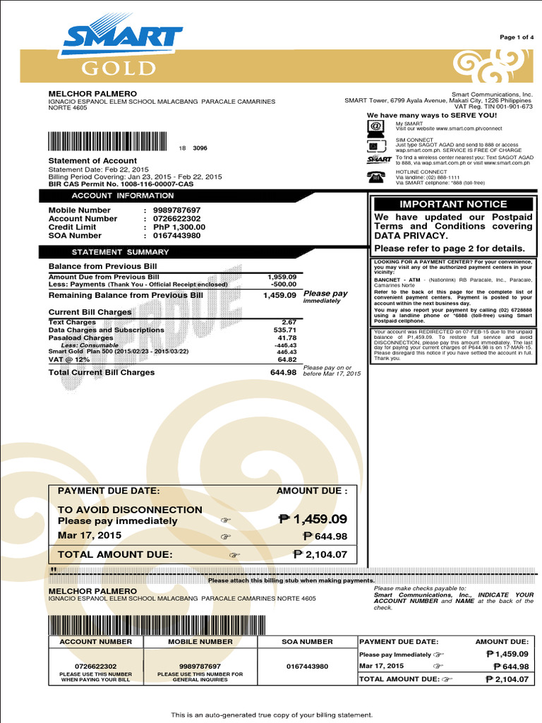 Smart Bill | PDF | Value Added Tax | Receipt