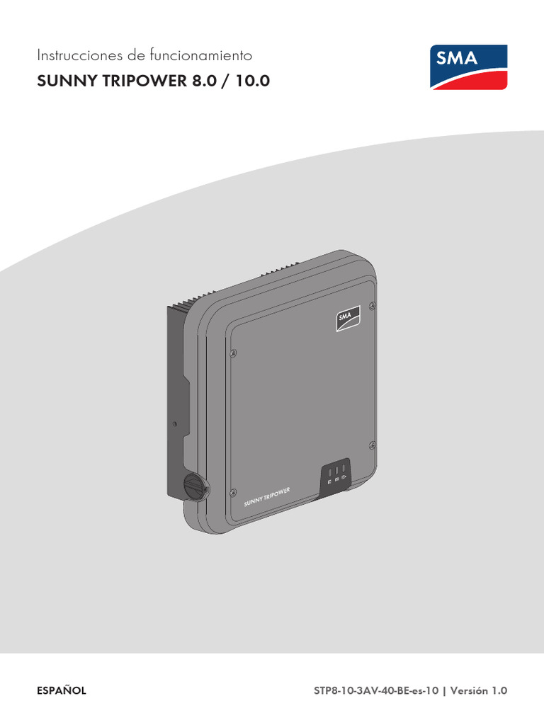Manual de Instalacion Stp8-10-3av-40 | PDF | Corriente eléctrica ...