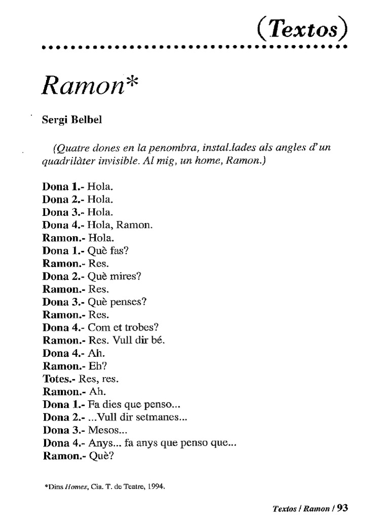 Belbel-Sergi Ramon | PDF