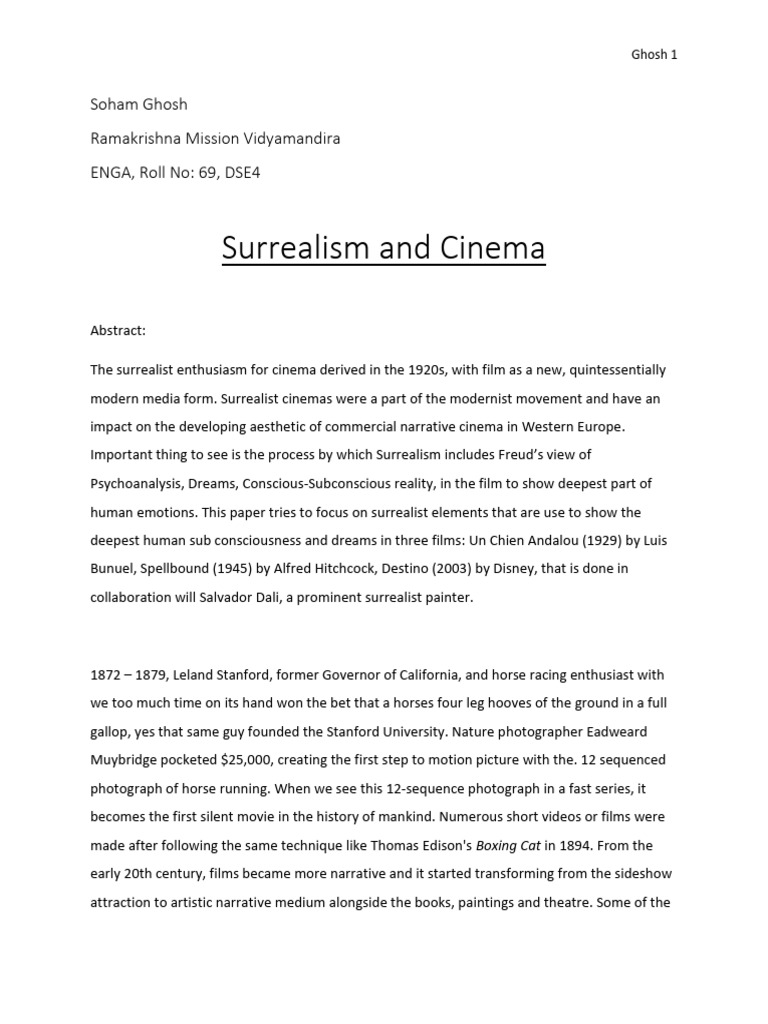 Surrealism and Cinema | PDF | Salvador Dalí | Surrealism