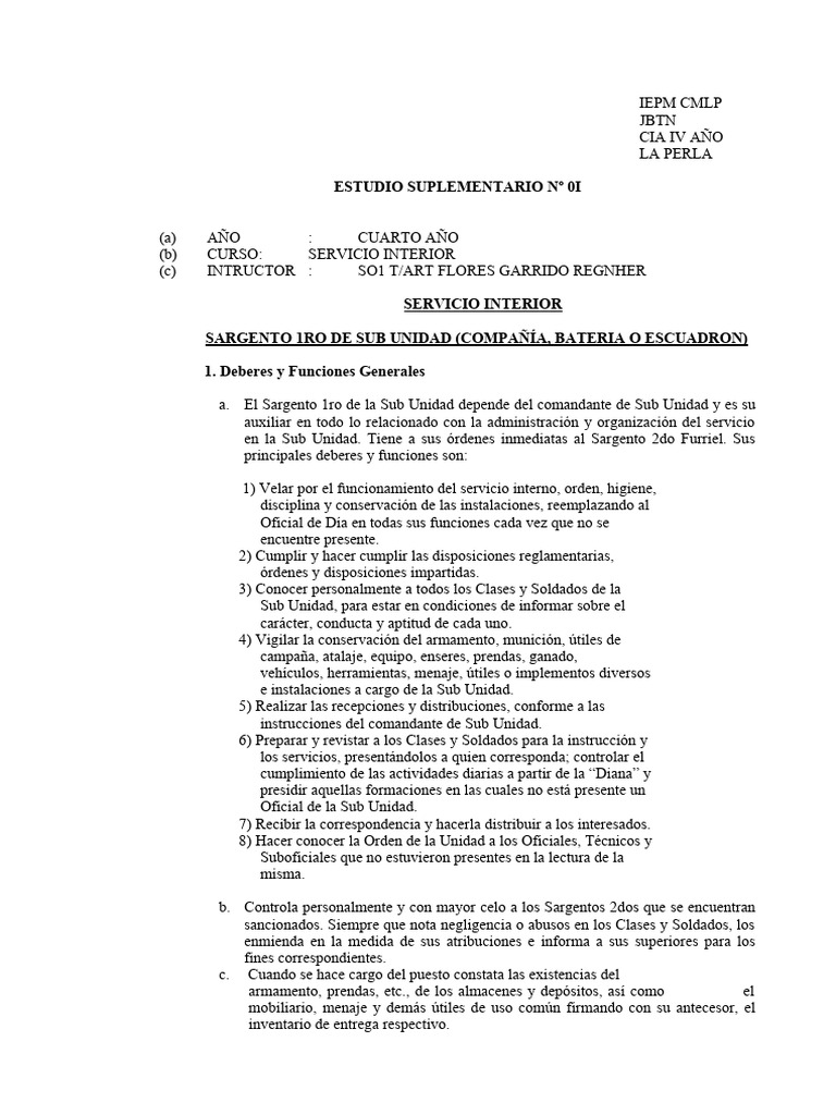 Temario Escuela Militar Sargentos 2025 | PDF | Sargento | Militar