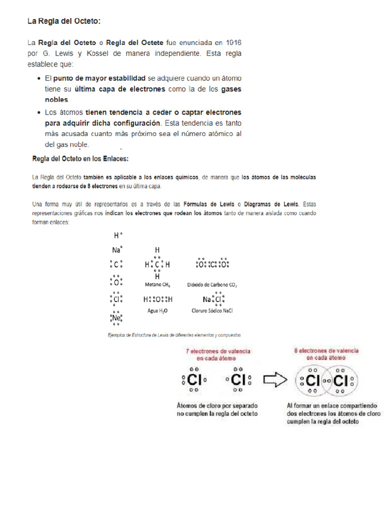 Regla Del Octeto | PDF