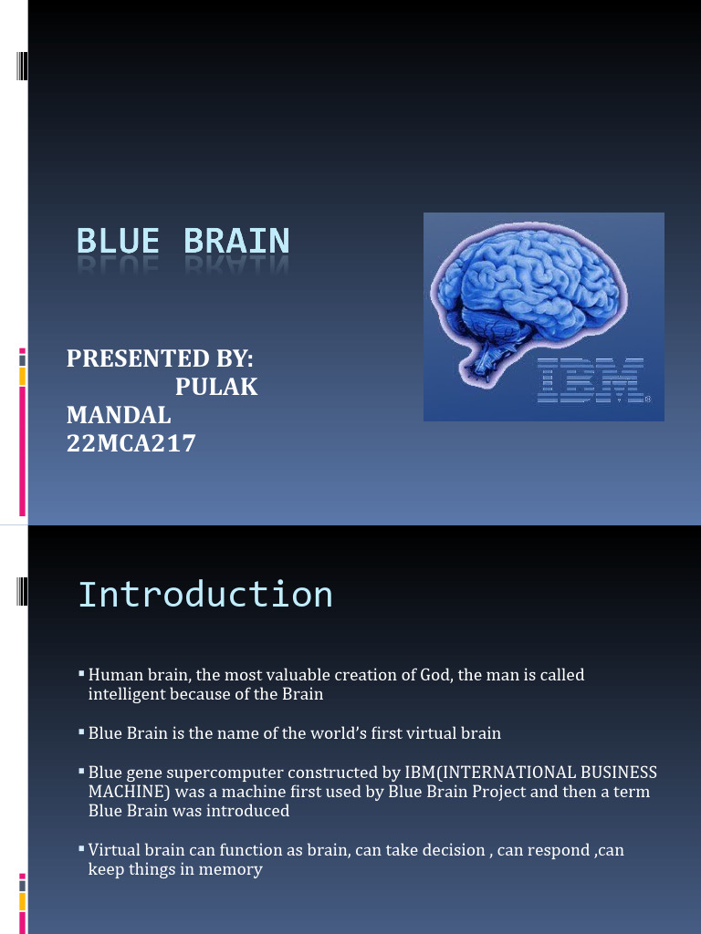 Blue Brain | PDF | Brain | Artificial Intelligence
